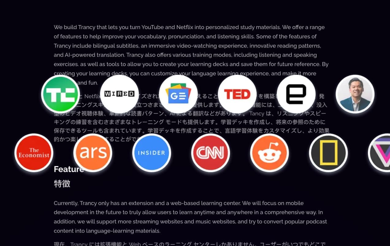 Trancy - YouTube AI Bilingual Subtitles & Language Reactor Pro