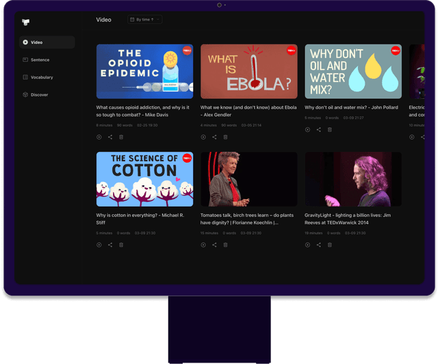 Trancy - Legendas bilíngues e Language Reactor Pro do YouTube com IA